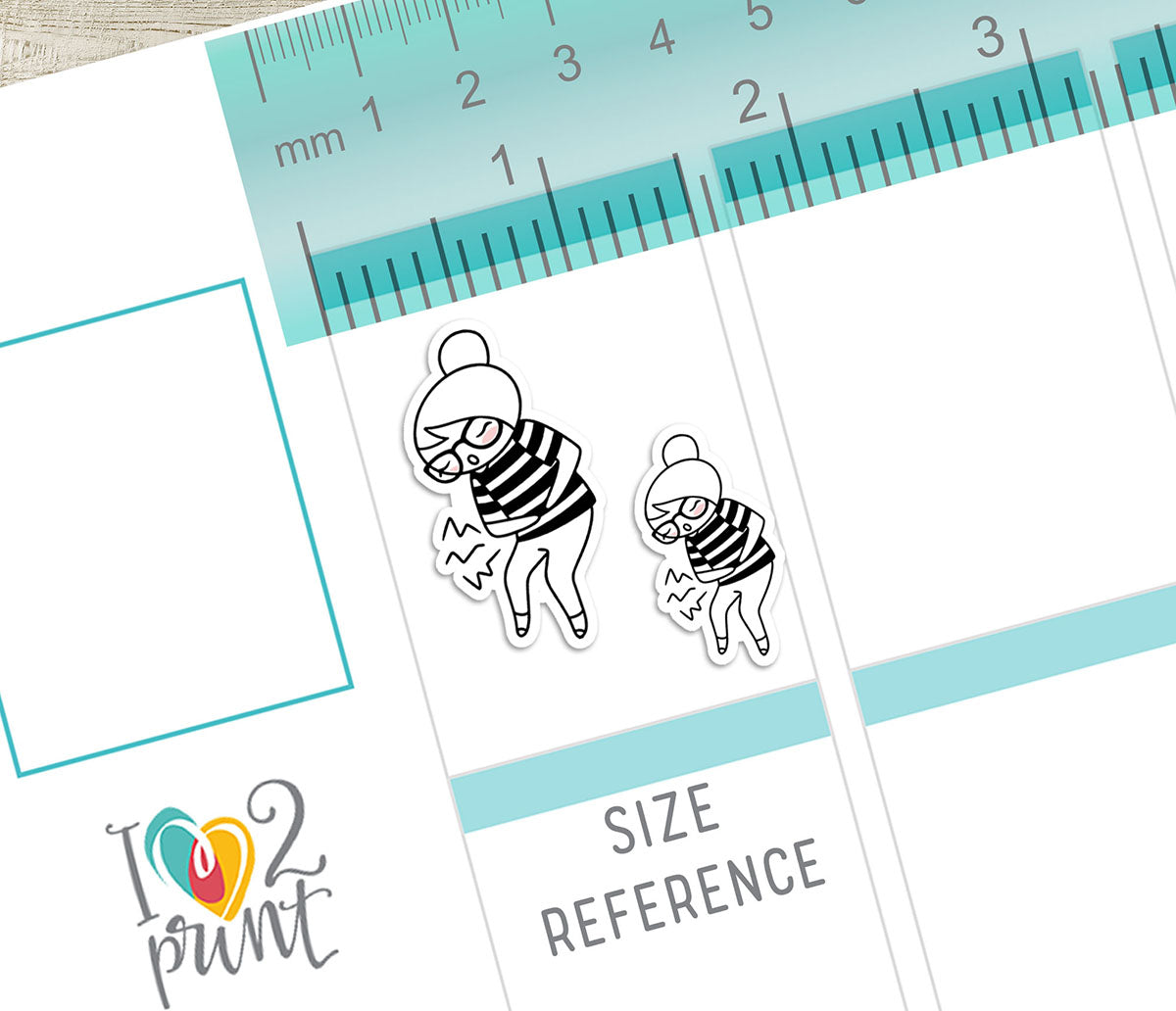 Elena Pain & Aches - DOODLE Printable Planner Sticker - PDF & Cut File ...
