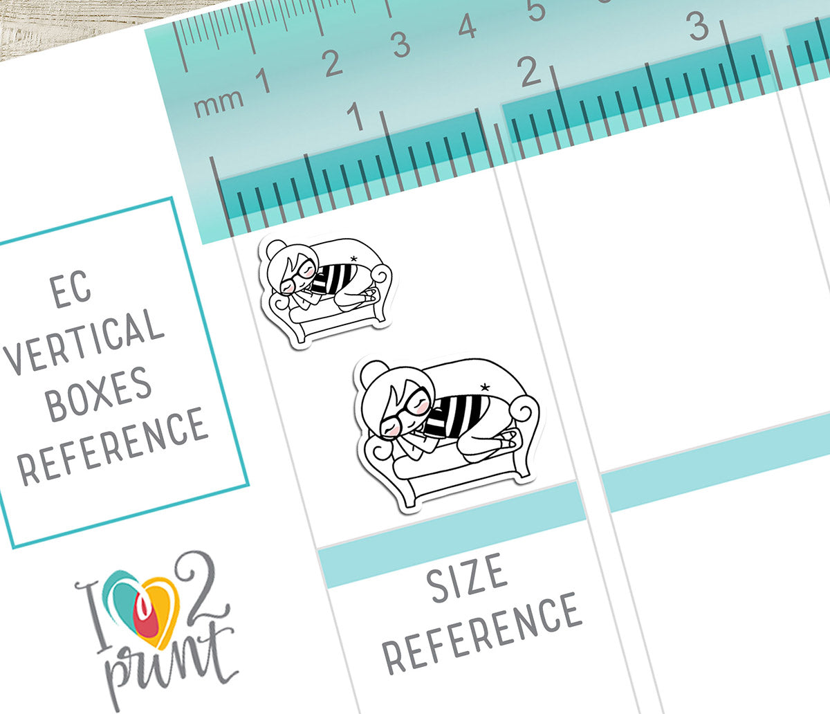 Elena Lazy Day - DOODLE Printable Planner Sticker - PDF & Cut Files ...
